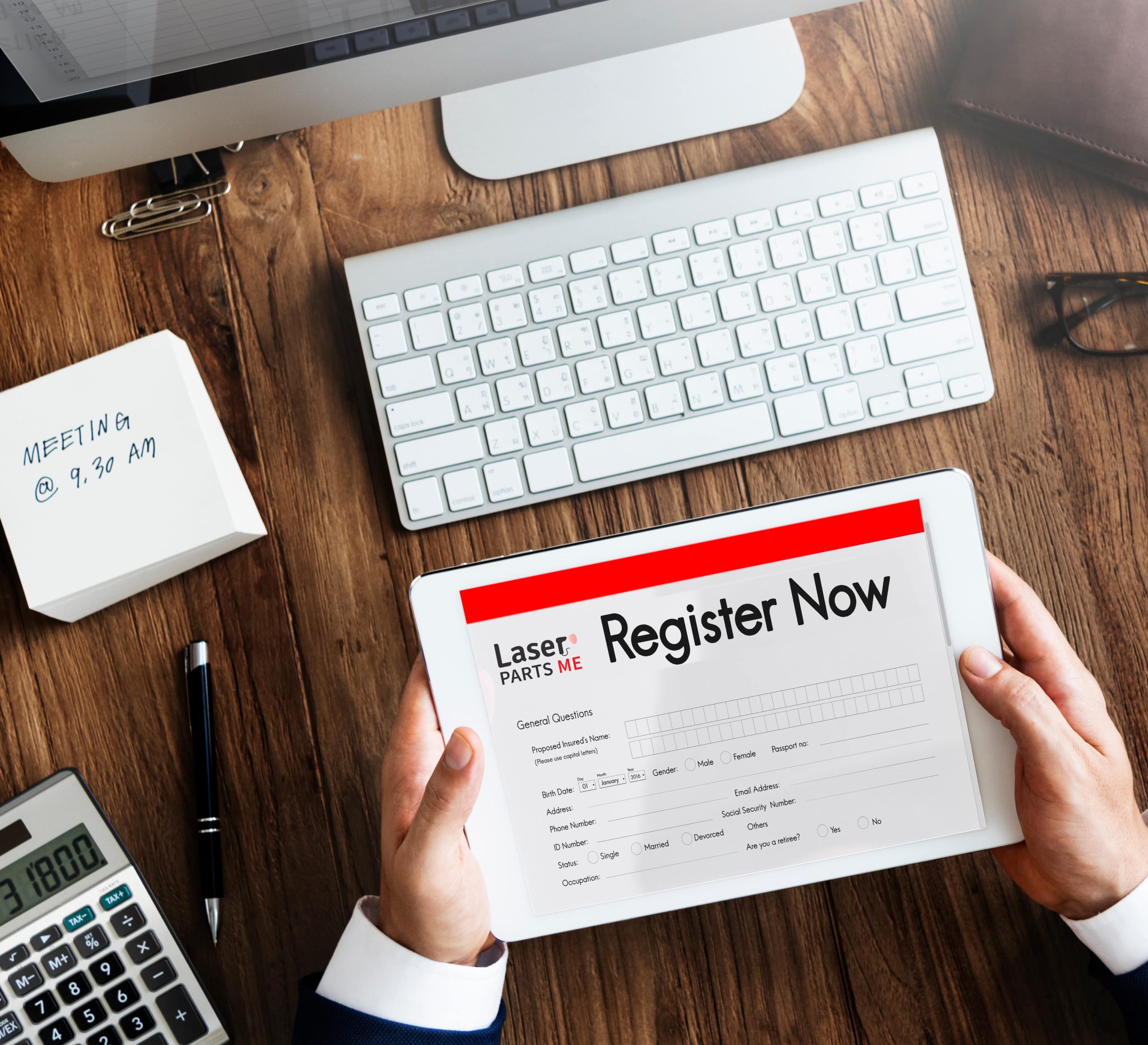 Register - Laser Parts Middle East